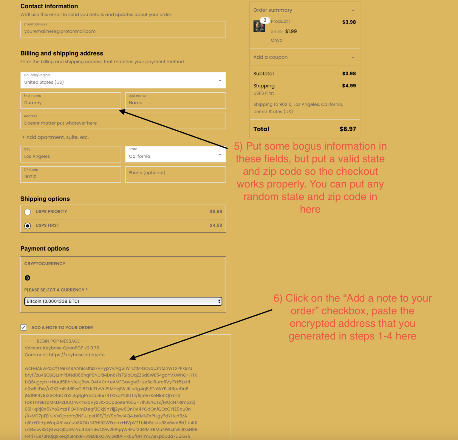 Order Address Guide – iamlegend1 Shop
